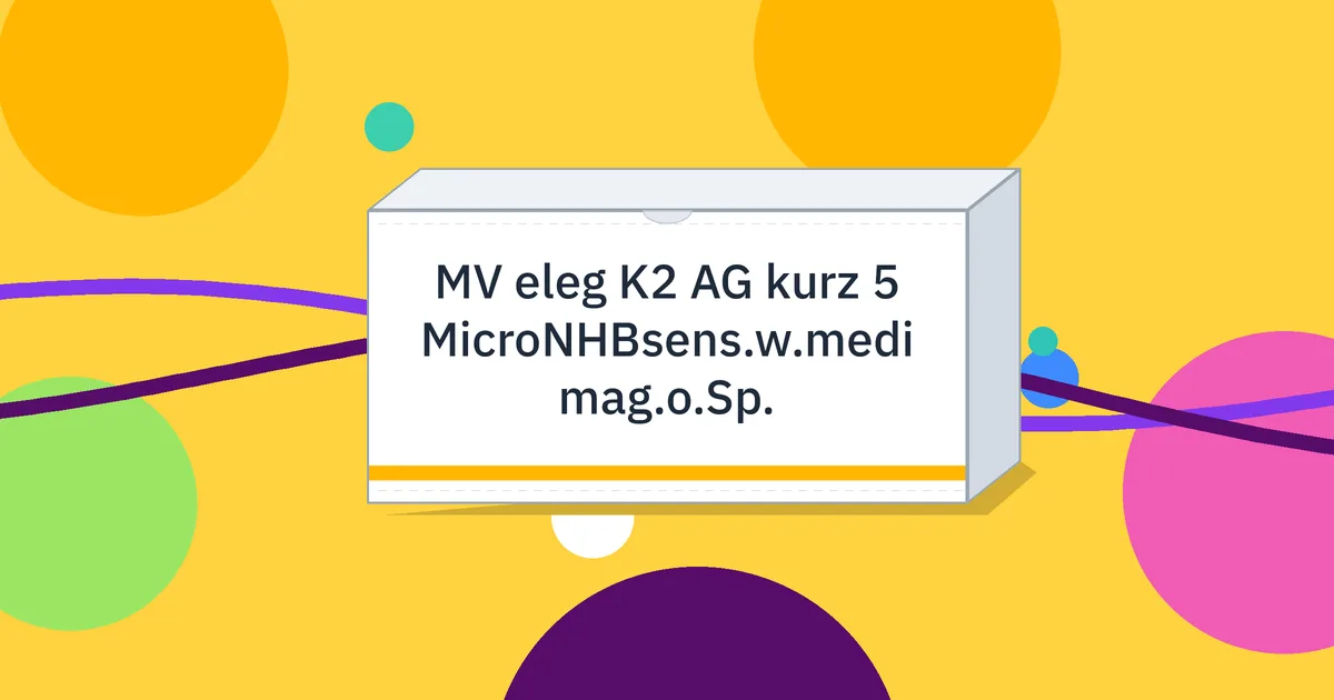 Symbolbild: Packung mit der Aufschrift MV eleg K2 AG kurz 5 MicroNHBsens.w.medi mag.o.Sp. (PZN 15711155) – Verfügbarkeit und Bezug in Apotheken in Frankfurt am Main