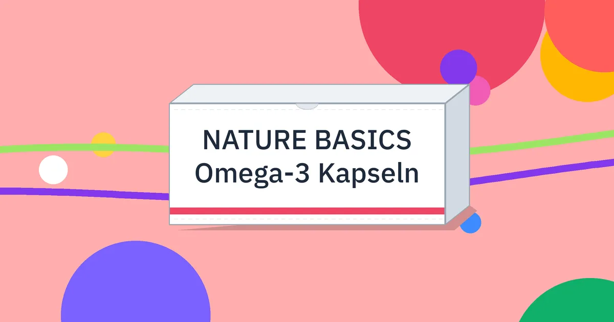 Symbolbild: Packung mit der Aufschrift NATURE BASICS Omega-3 Kapseln (PZN 17613735) – Verfügbarkeit und Bezug in Apotheken in Frankfurt am Main