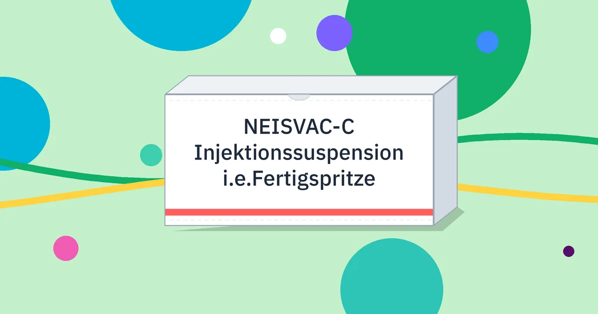 Symbolbild: Packung mit der Aufschrift NEISVAC-C Injektionssuspension i.e.Fertigspritze (PZN 07110915) – Verfügbarkeit und Bezug in Apotheken in Frankfurt am Main