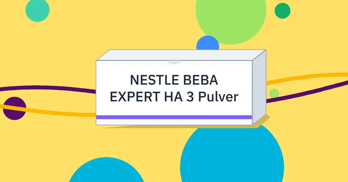 Symbolbild: Packung mit der Aufschrift NESTLE BEBA EXPERT HA 3 Pulver (PZN 17843820) – Verfügbarkeit und Bezug in Apotheken in Frankfurt am Main