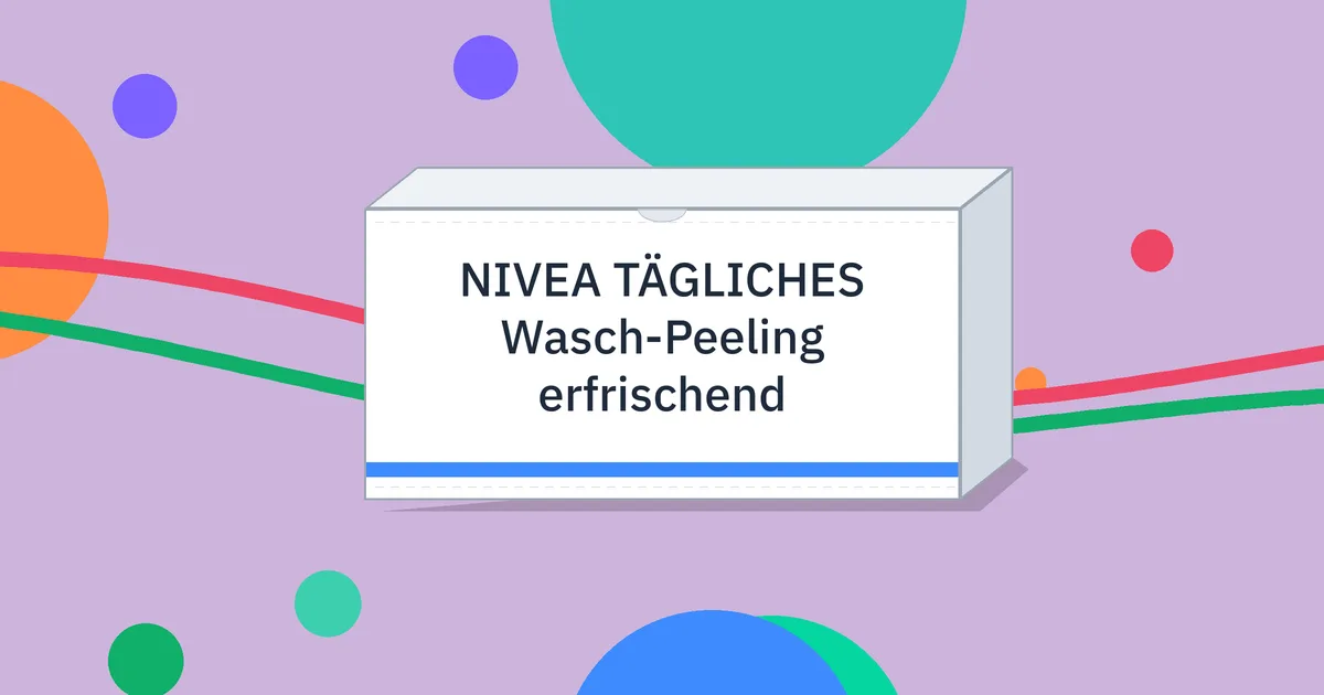 Symbolbild: Packung mit der Aufschrift NIVEA TÄGLICHES Wasch-Peeling erfrischend (PZN 18912256) – Verfügbarkeit und Bezug in Apotheken in Frankfurt am Main