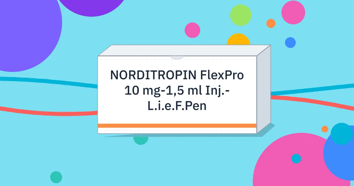 Symbolbild: Packung mit der Aufschrift NORDITROPIN FlexPro 10 mg-1,5 ml Inj.-L.i.e.F.Pen (PZN 16912565) – Verfügbarkeit und Bezug in Apotheken in Frankfurt am Main