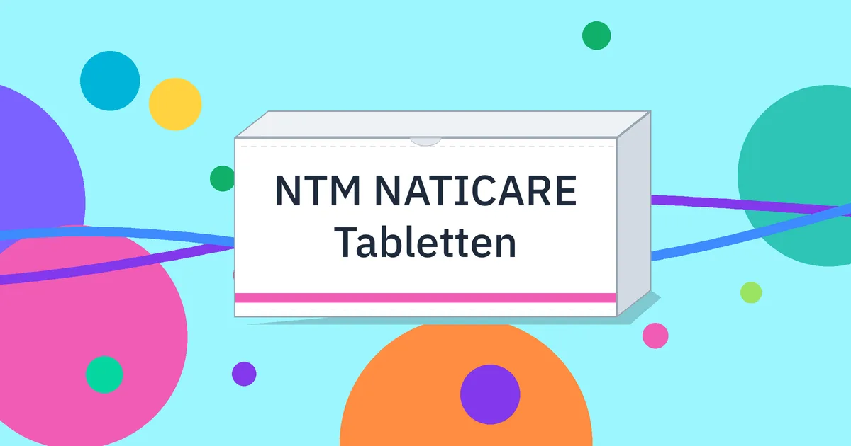 Symbolbild: Packung mit der Aufschrift NTM NATICARE Tabletten (PZN 10731035) – Verfügbarkeit und Bezug in Apotheken in Frankfurt am Main