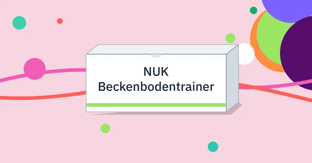 Symbolbild: Packung mit der Aufschrift NUK Beckenbodentrainer (PZN 10200326) – Verfügbarkeit und Bezug in Apotheken in Frankfurt am Main