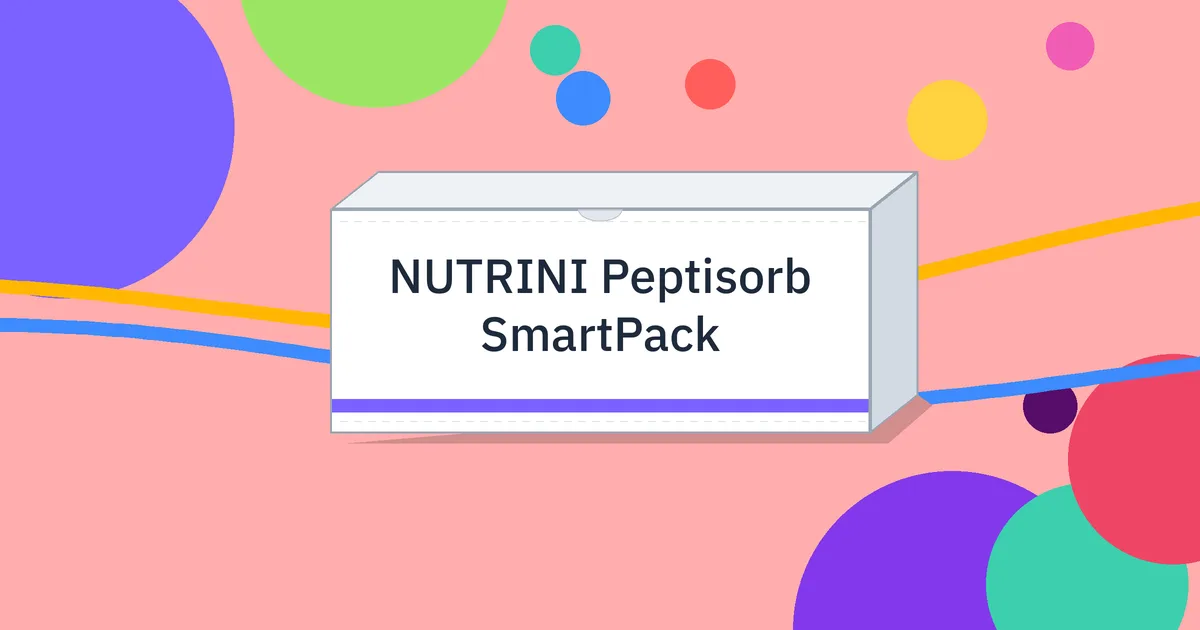 Symbolbild: Packung mit der Aufschrift NUTRINI Peptisorb SmartPack (PZN 14132981) – Verfügbarkeit und Bezug in Apotheken in Frankfurt am Main