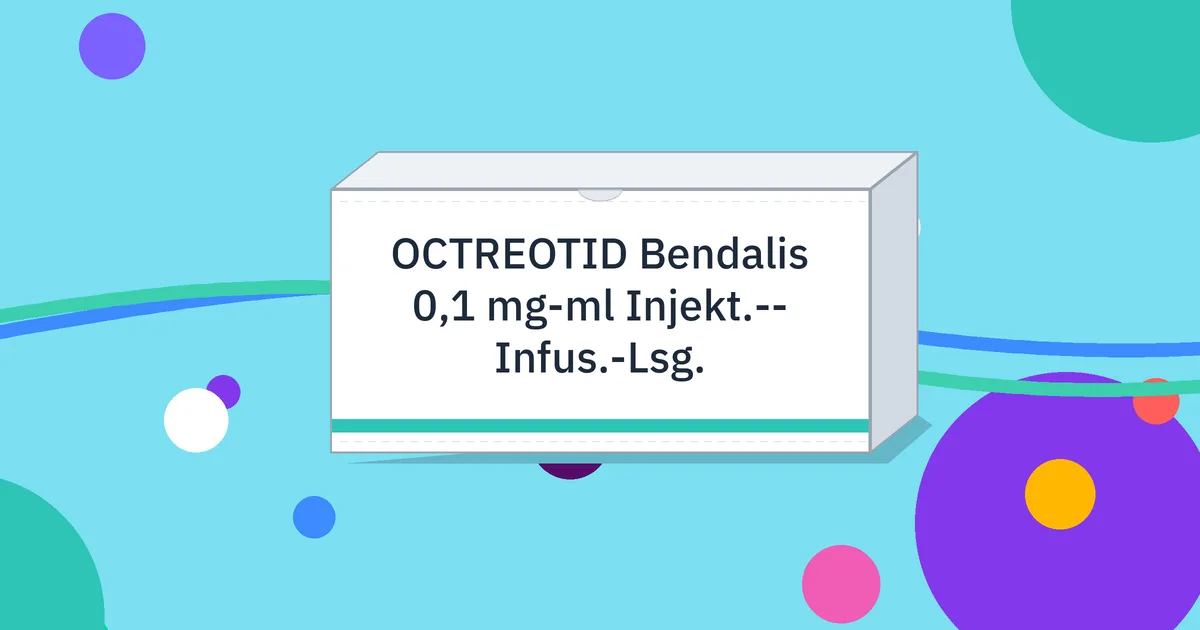 Symbolbild: Packung mit der Aufschrift OCTREOTID Bendalis 0,1 mg-ml Injekt.--Infus.-Lsg. (PZN 15889723) – Verfügbarkeit und Bezug in Apotheken in Frankfurt am Main