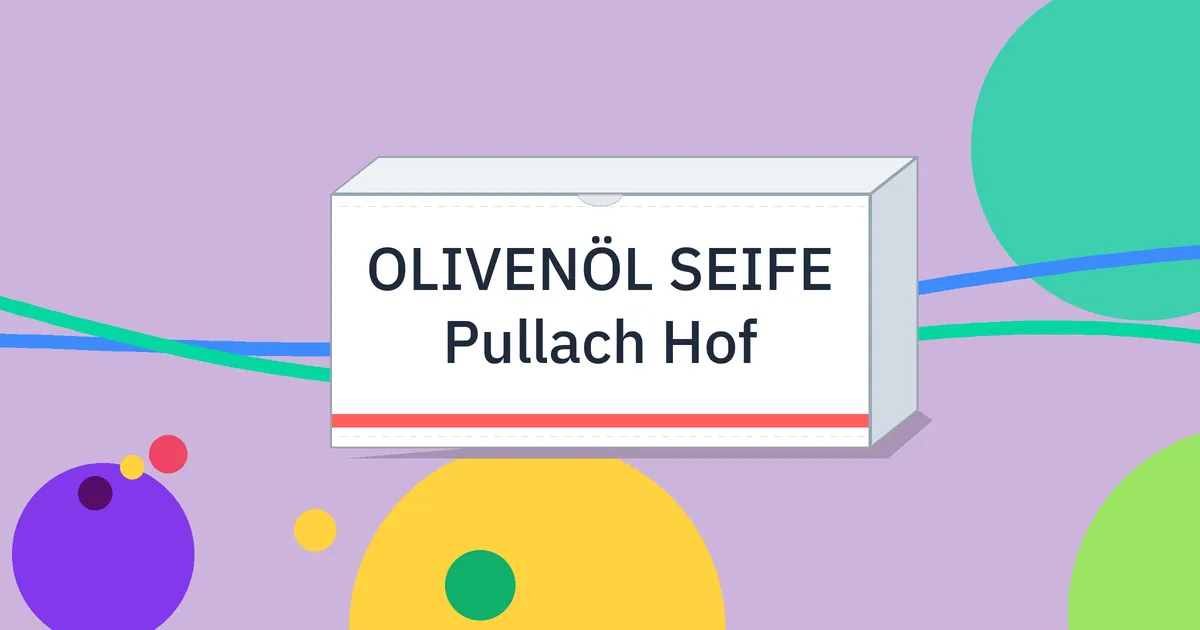 Symbolbild: Packung mit der Aufschrift OLIVENÖL SEIFE Pullach Hof (PZN 20421146) – Verfügbarkeit und Bezug in Apotheken in Frankfurt am Main
