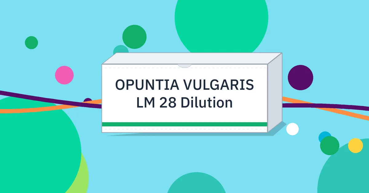 Symbolbild: Packung mit der Aufschrift OPUNTIA VULGARIS LM 28 Dilution (PZN 13627752) – Verfügbarkeit und Bezug in Apotheken in Frankfurt am Main