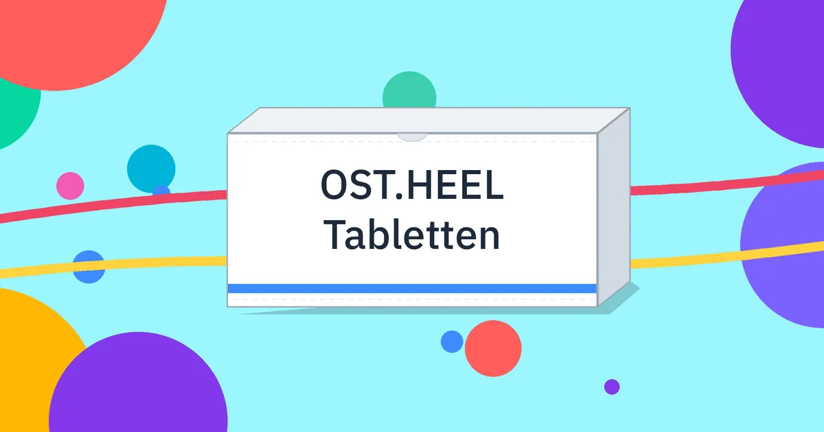 Symbolbild: Packung mit der Aufschrift OST.HEEL Tabletten (PZN 04749864) – Verfügbarkeit und Bezug in Apotheken in Frankfurt am Main
