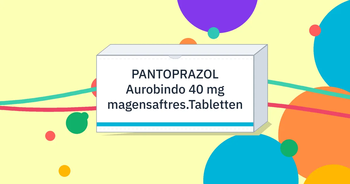 Symbolbild: Packung mit der Aufschrift PANTOPRAZOL Aurobindo 40 mg magensaftres.Tabletten (PZN 11100710) – Verfügbarkeit und Bezug in Apotheken in Frankfurt am Main