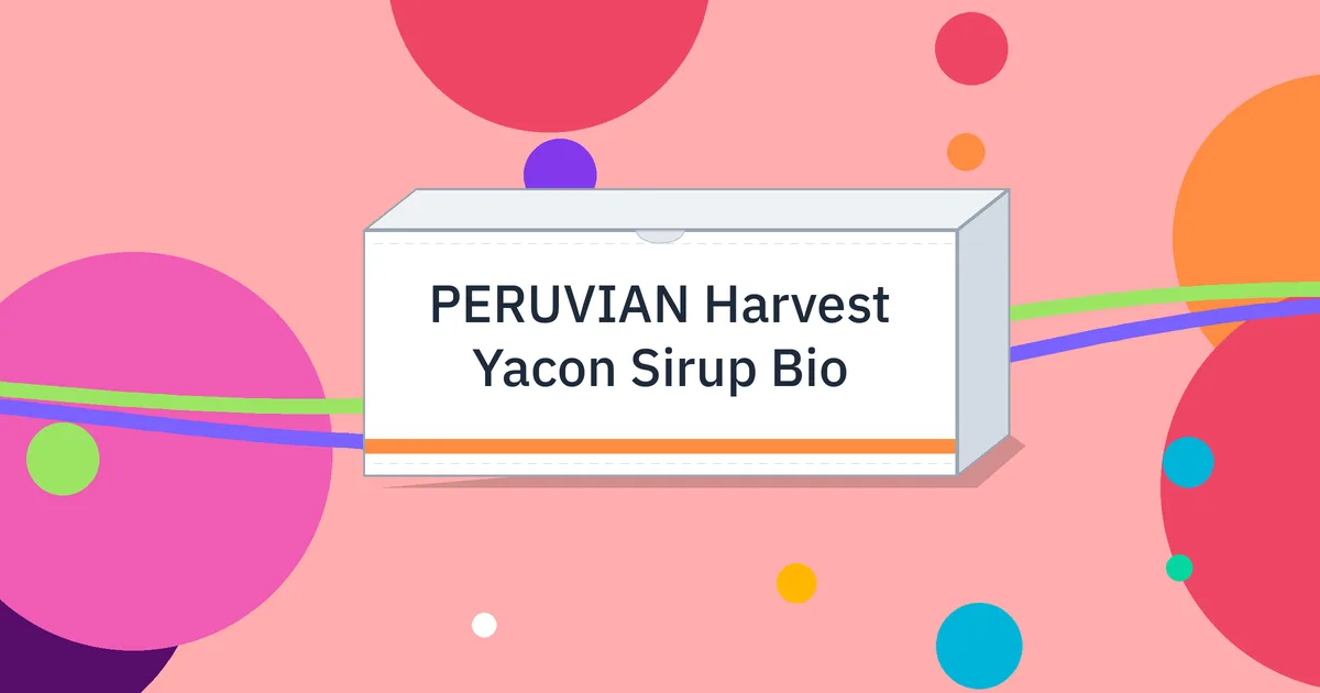 Symbolbild: Packung mit der Aufschrift PERUVIAN Harvest Yacon Sirup Bio (PZN 15616445) – Verfügbarkeit und Bezug in Apotheken in Frankfurt am Main