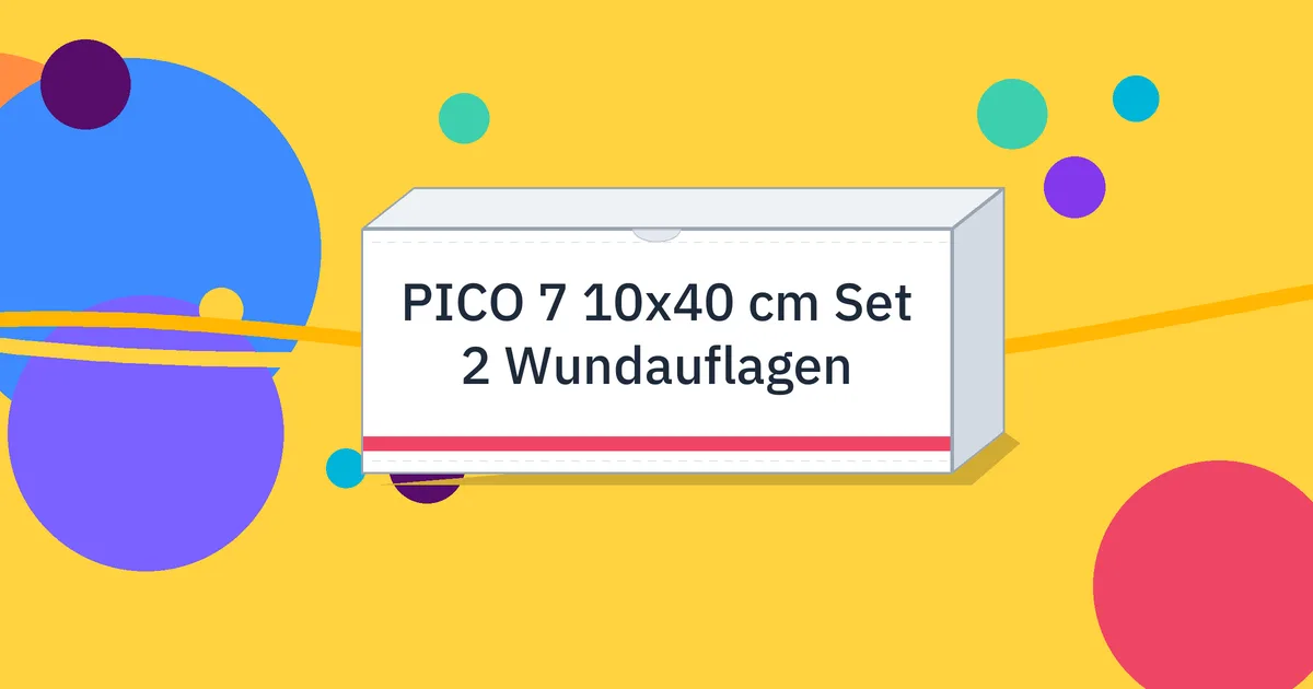 Symbolbild: Packung mit der Aufschrift PICO 7 10x40 cm Set 2 Wundauflagen (PZN 13355041) – Verfügbarkeit und Bezug in Apotheken in Frankfurt am Main