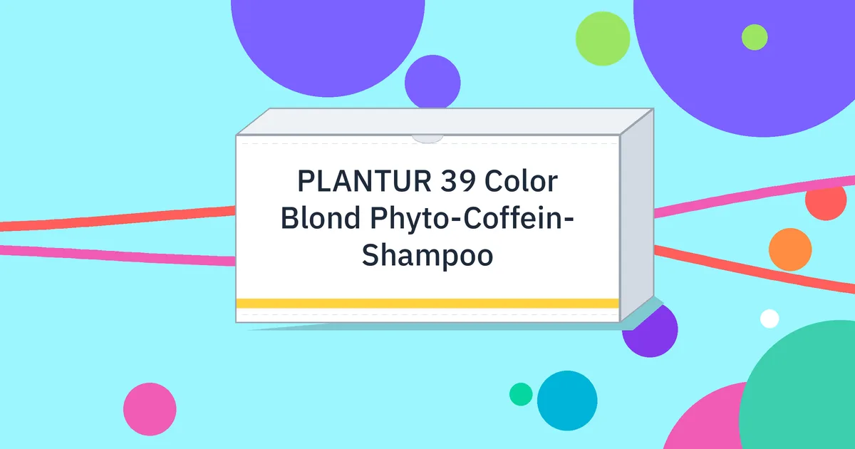 Symbolbild: Packung mit der Aufschrift PLANTUR 39 Color Blond Phyto-Coffein-Shampoo (PZN 14372449) – Verfügbarkeit und Bezug in Apotheken in Frankfurt am Main