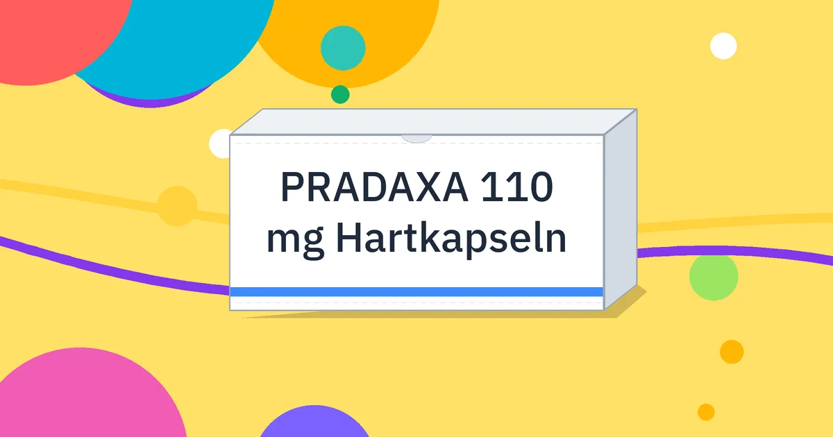 Symbolbild: Packung mit der Aufschrift PRADAXA 110 mg Hartkapseln (PZN 03420760) – Verfügbarkeit und Bezug in Apotheken in Frankfurt am Main