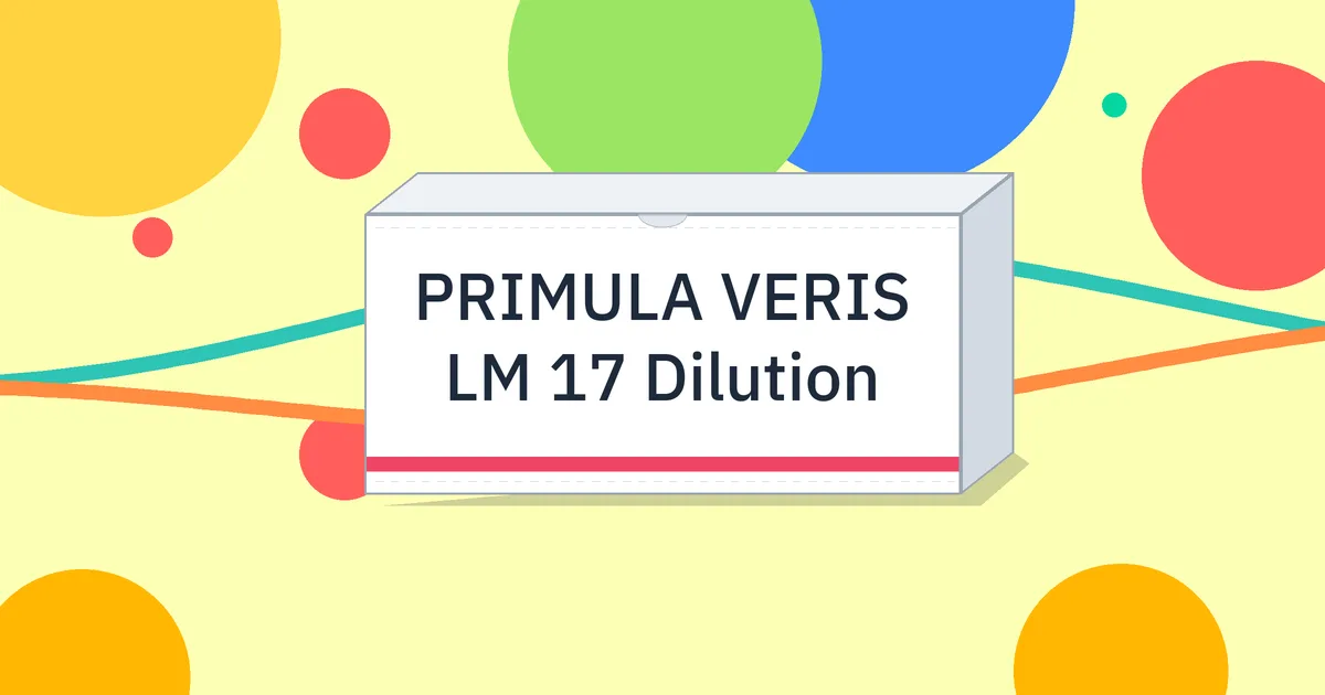 Symbolbild: Packung mit der Aufschrift PRIMULA VERIS LM 17 Dilution (PZN 13667579) – Verfügbarkeit und Bezug in Apotheken in Frankfurt am Main