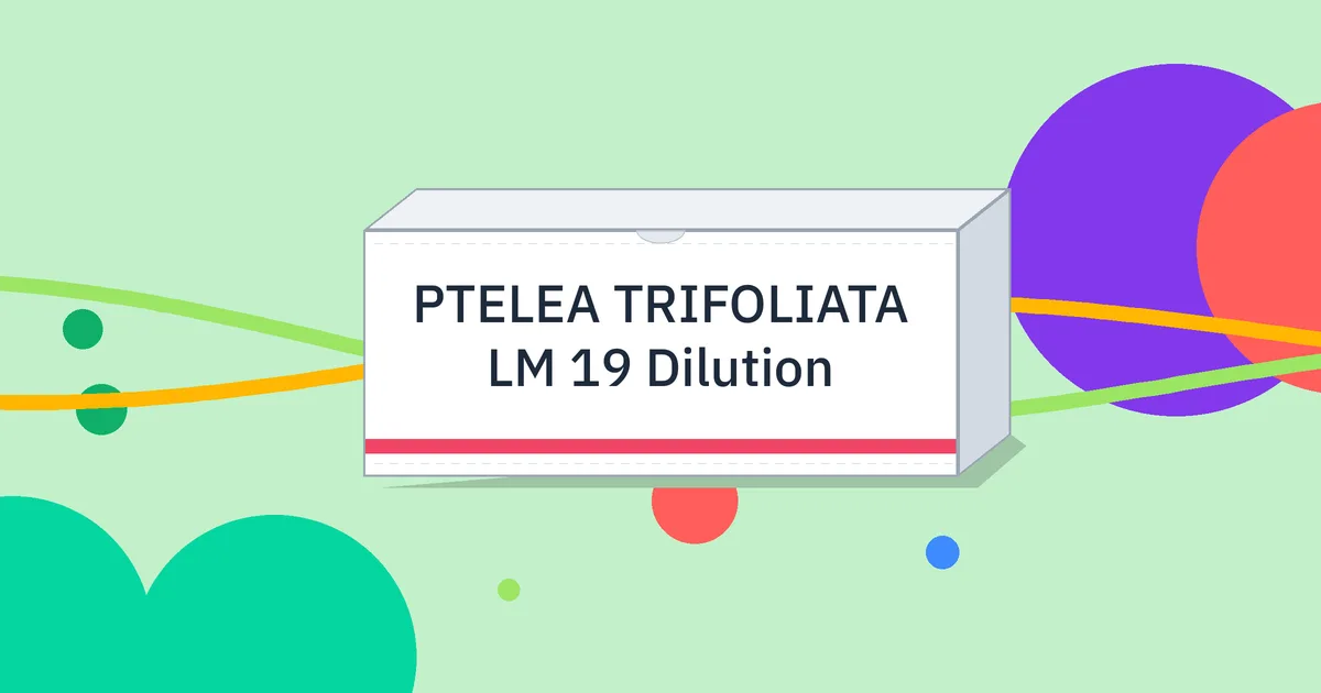 Symbolbild: Packung mit der Aufschrift PTELEA TRIFOLIATA LM 19 Dilution (PZN 13670417) – Verfügbarkeit und Bezug in Apotheken in Frankfurt am Main