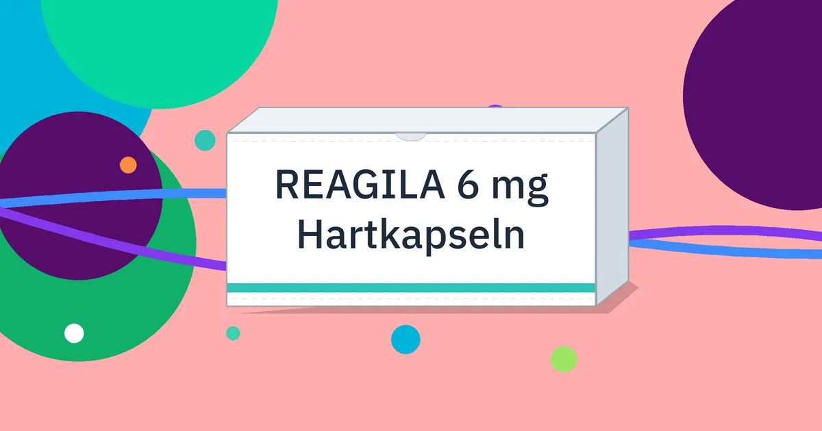 Symbolbild: Packung mit der Aufschrift REAGILA 6 mg Hartkapseln (PZN 16509289) – Verfügbarkeit und Bezug in Apotheken in Frankfurt am Main