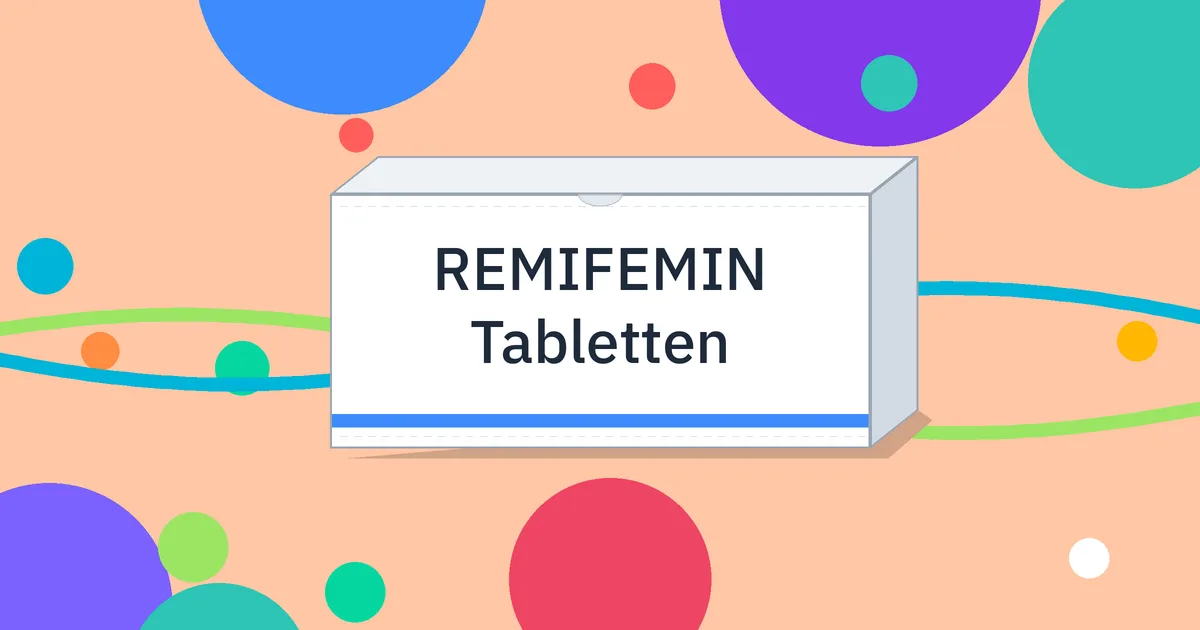 Symbolbild: Packung mit der Aufschrift REMIFEMIN Tabletten (PZN 02372214) – Verfügbarkeit und Bezug in Apotheken in Frankfurt am Main