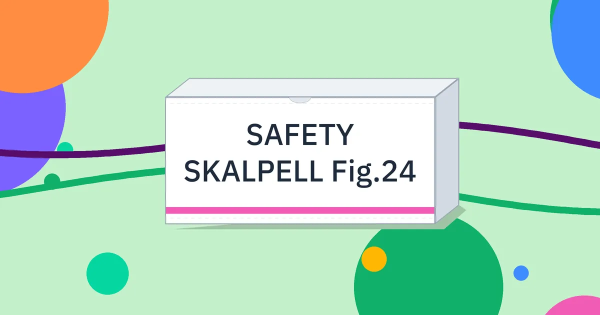 Symbolbild: Packung mit der Aufschrift SAFETY SKALPELL Fig.24 (PZN 07330367) – Verfügbarkeit und Bezug in Apotheken in Frankfurt am Main