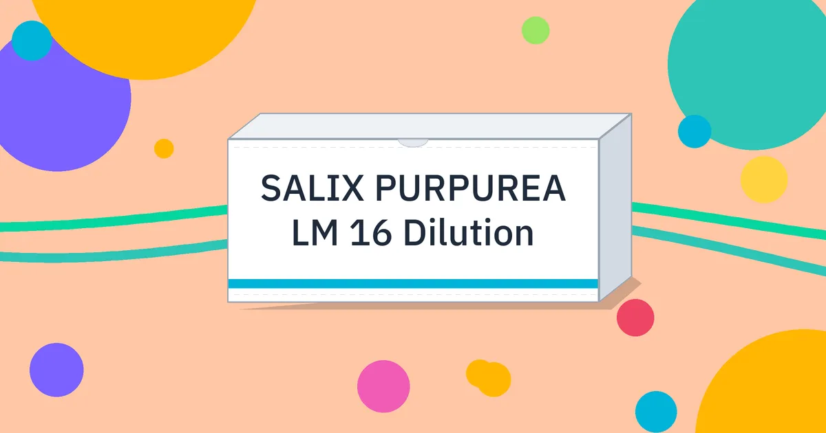 Symbolbild: Packung mit der Aufschrift SALIX PURPUREA LM 16 Dilution (PZN 13178633) – Verfügbarkeit und Bezug in Apotheken in Frankfurt am Main
