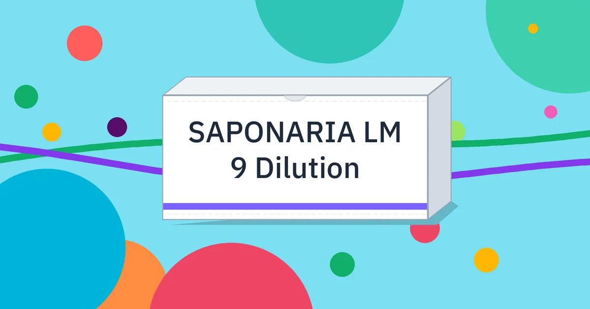 Symbolbild: Packung mit der Aufschrift SAPONARIA LM 9 Dilution (PZN 13686217) – Verfügbarkeit und Bezug in Apotheken in Frankfurt am Main