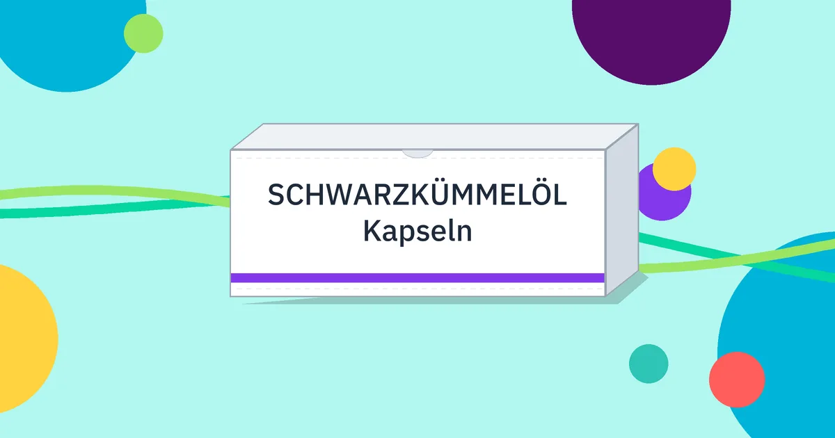 Symbolbild: Packung mit der Aufschrift SCHWARZKÜMMELÖL Kapseln (PZN 10996242) – Verfügbarkeit und Bezug in Apotheken in Frankfurt am Main