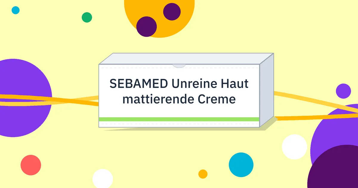 Symbolbild: Packung mit der Aufschrift SEBAMED Unreine Haut mattierende Creme (PZN 09669928) – Verfügbarkeit und Bezug in Apotheken in Frankfurt am Main
