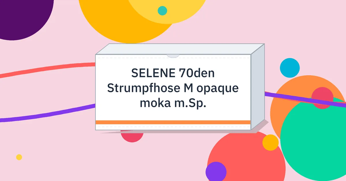 Symbolbild: Packung mit der Aufschrift SELENE 70den Strumpfhose M opaque moka m.Sp. (PZN 16173725) – Verfügbarkeit und Bezug in Apotheken in Frankfurt am Main