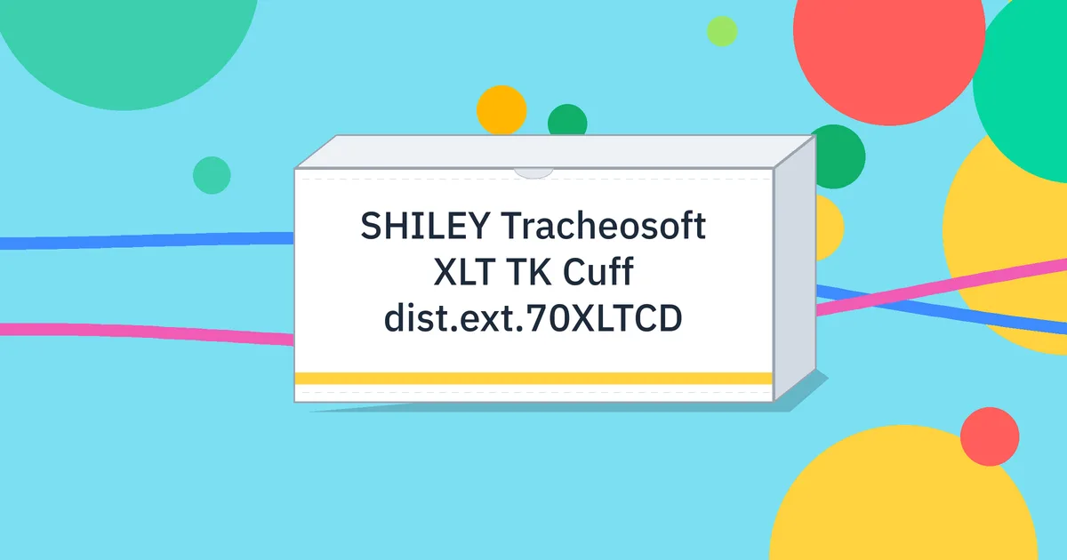 Symbolbild: Packung mit der Aufschrift SHILEY Tracheosoft XLT TK Cuff dist.ext.70XLTCD (PZN 04110091) – Verfügbarkeit und Bezug in Apotheken in Frankfurt am Main