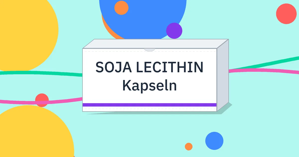 Symbolbild: Packung mit der Aufschrift SOJA LECITHIN Kapseln (PZN 19448499) – Verfügbarkeit und Bezug in Apotheken in Frankfurt am Main