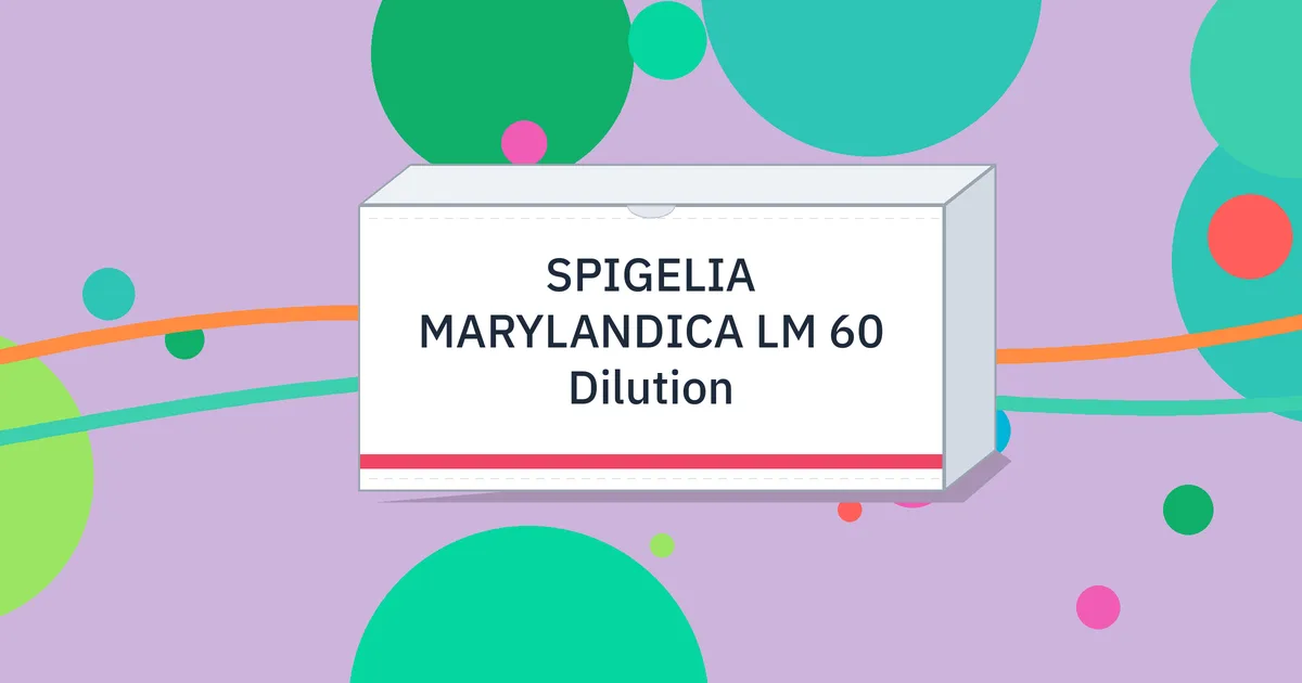 Symbolbild: Packung mit der Aufschrift SPIGELIA MARYLANDICA LM 60 Dilution (PZN 13195844) – Verfügbarkeit und Bezug in Apotheken in Frankfurt am Main