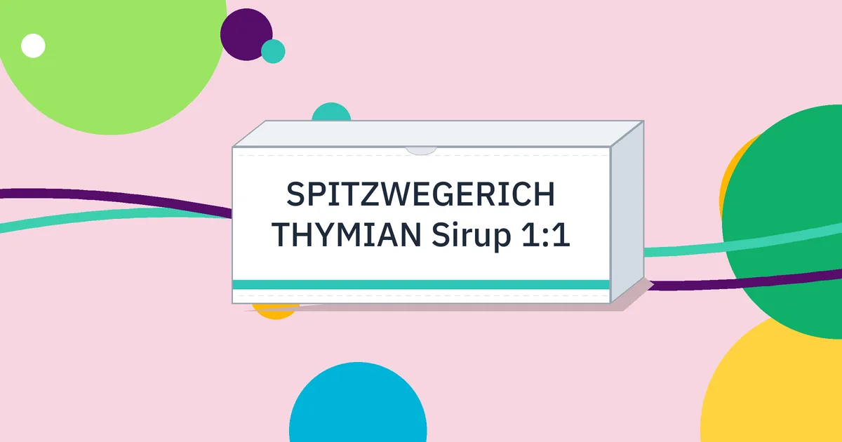 Symbolbild: Packung mit der Aufschrift SPITZWEGERICH THYMIAN Sirup 1:1 (PZN 19470725) – Verfügbarkeit und Bezug in Apotheken in Frankfurt am Main