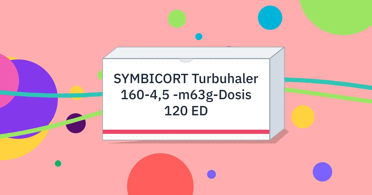 Symbolbild: Packung mit der Aufschrift SYMBICORT Turbuhaler 160-4,5 -m63g-Dosis 120 ED (PZN 05481122) – Verfügbarkeit und Bezug in Apotheken in Frankfurt am Main