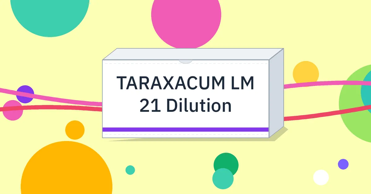 Symbolbild: Packung mit der Aufschrift TARAXACUM LM 21 Dilution (PZN 13214406) – Verfügbarkeit und Bezug in Apotheken in Frankfurt am Main