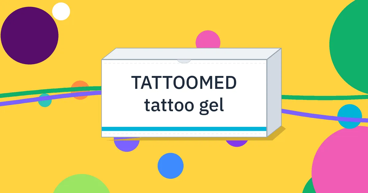 Symbolbild: Packung mit der Aufschrift TATTOOMED tattoo gel (PZN 17399874) – Verfügbarkeit und Bezug in Apotheken in Frankfurt am Main