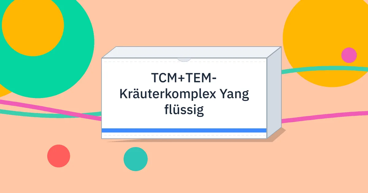 Symbolbild: Packung mit der Aufschrift TCM+TEM-Kräuterkomplex Yang flüssig (PZN 10748449) – Verfügbarkeit und Bezug in Apotheken in Frankfurt am Main