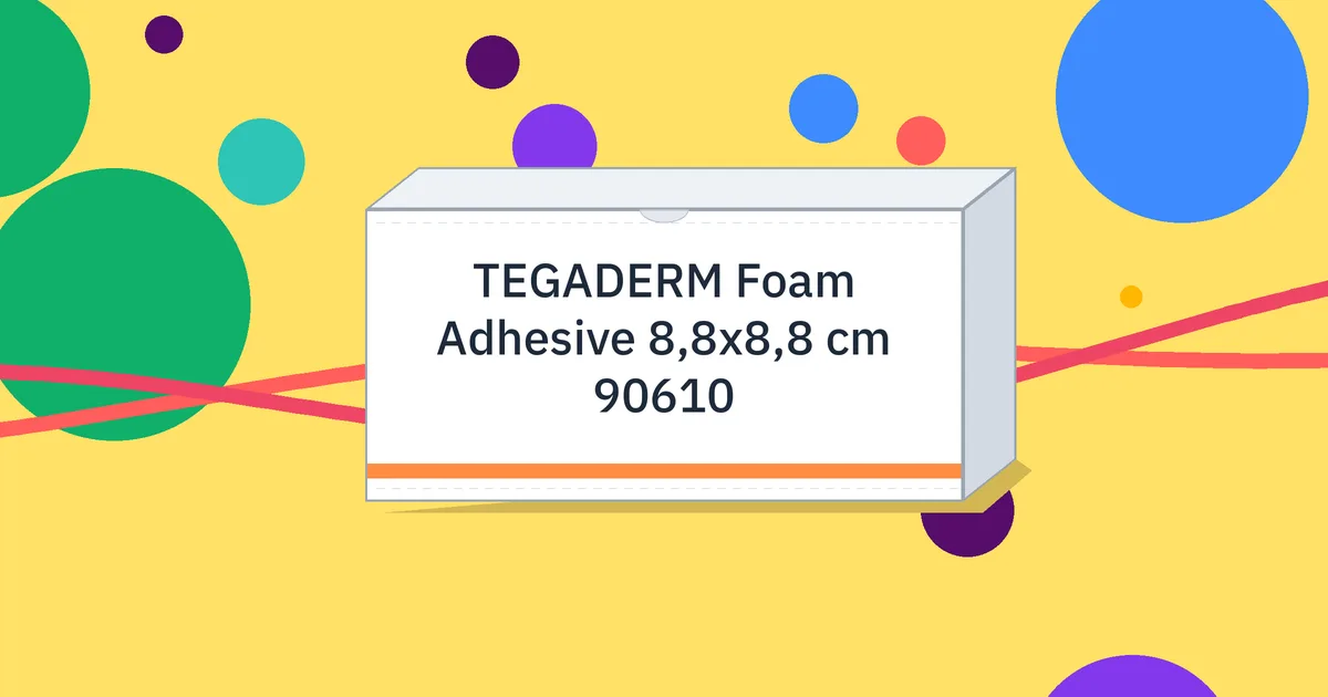 Symbolbild: Packung mit der Aufschrift TEGADERM Foam Adhesive 8,8x8,8 cm 90610 (PZN 11522109) – Verfügbarkeit und Bezug in Apotheken in Frankfurt am Main