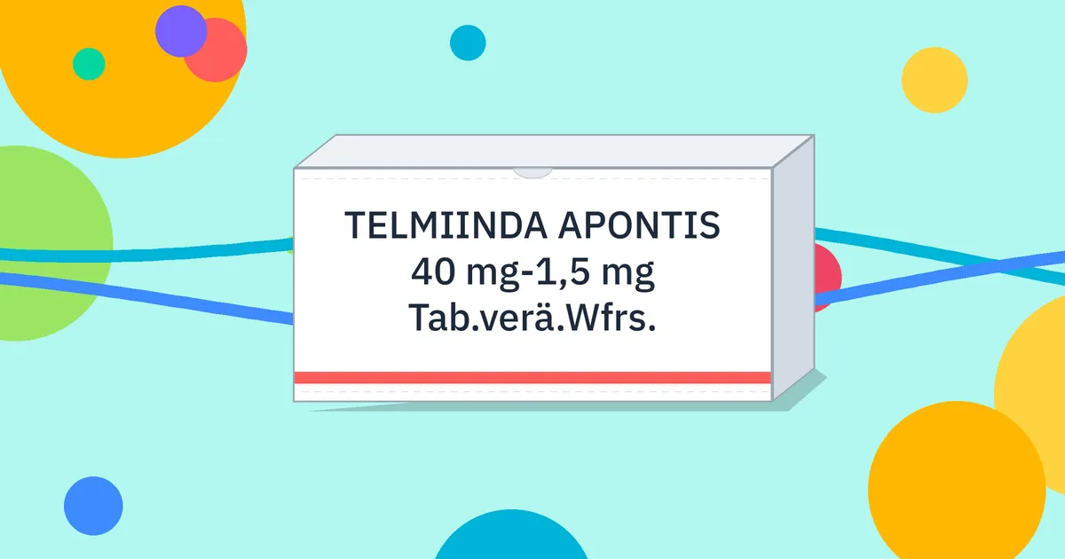 Symbolbild: Packung mit der Aufschrift TELMIINDA APONTIS 40 mg-1,5 mg Tab.verä.Wfrs. (PZN 19624482) – Verfügbarkeit und Bezug in Apotheken in Frankfurt am Main