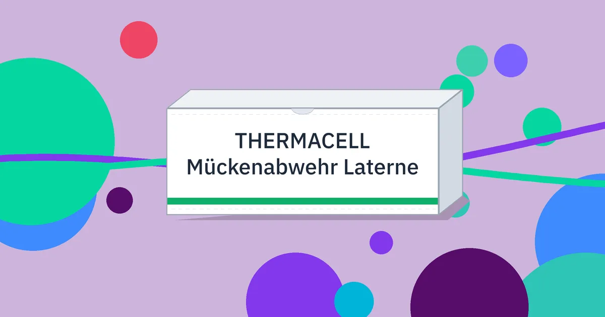 Symbolbild: Packung mit der Aufschrift THERMACELL Mückenabwehr Laterne (PZN 14355617) – Verfügbarkeit und Bezug in Apotheken in Frankfurt am Main