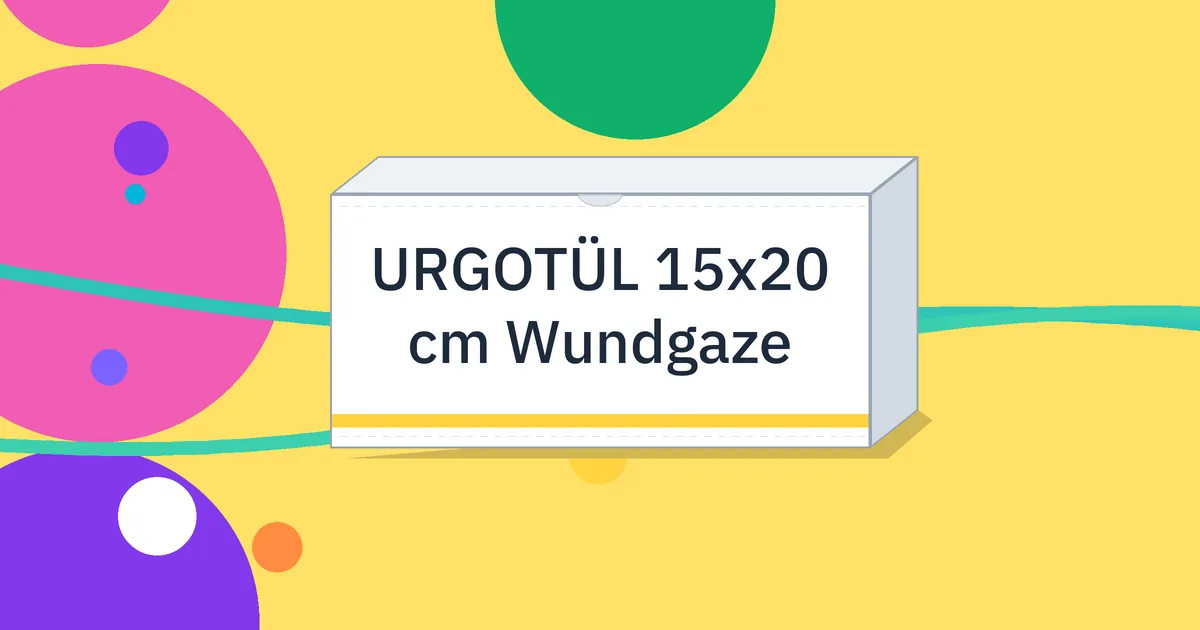Symbolbild: Packung mit der Aufschrift URGOTÜL 15x20 cm Wundgaze (PZN 19837545) – Verfügbarkeit und Bezug in Apotheken in Frankfurt am Main