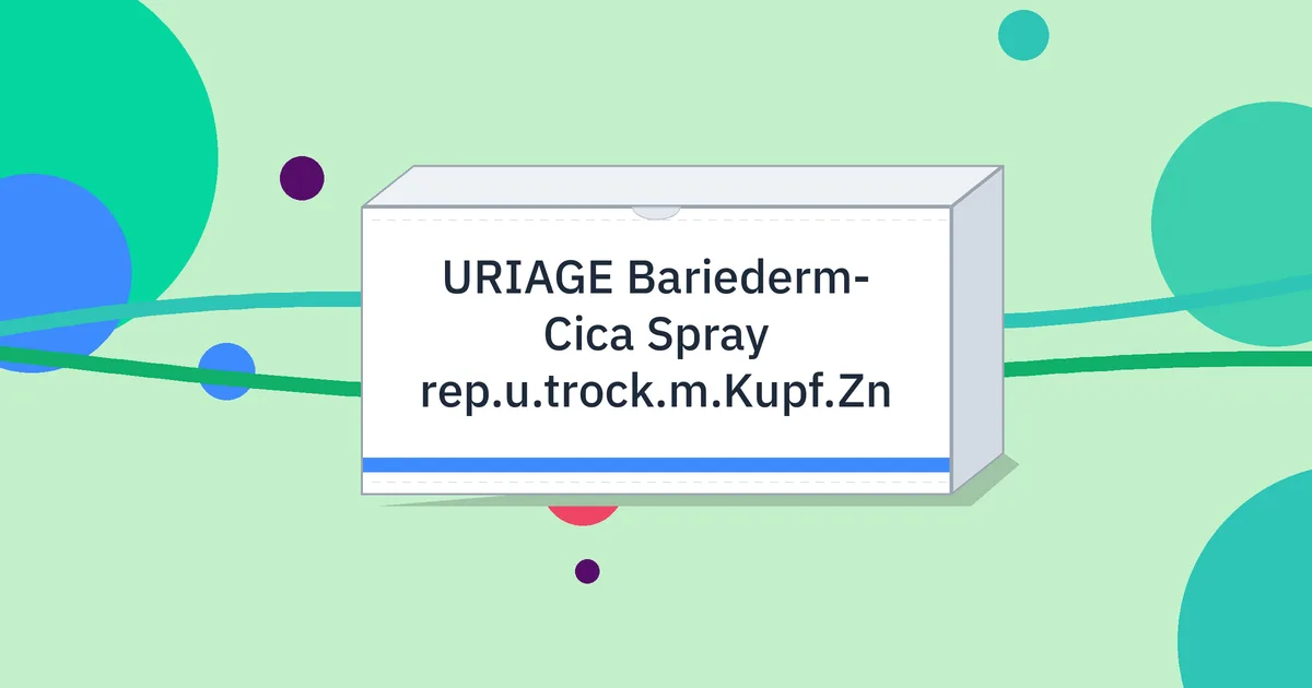 Symbolbild: Packung mit der Aufschrift URIAGE Bariederm-Cica Spray rep.u.trock.m.Kupf.Zn (PZN 17556954) – Verfügbarkeit und Bezug in Apotheken in Frankfurt am Main