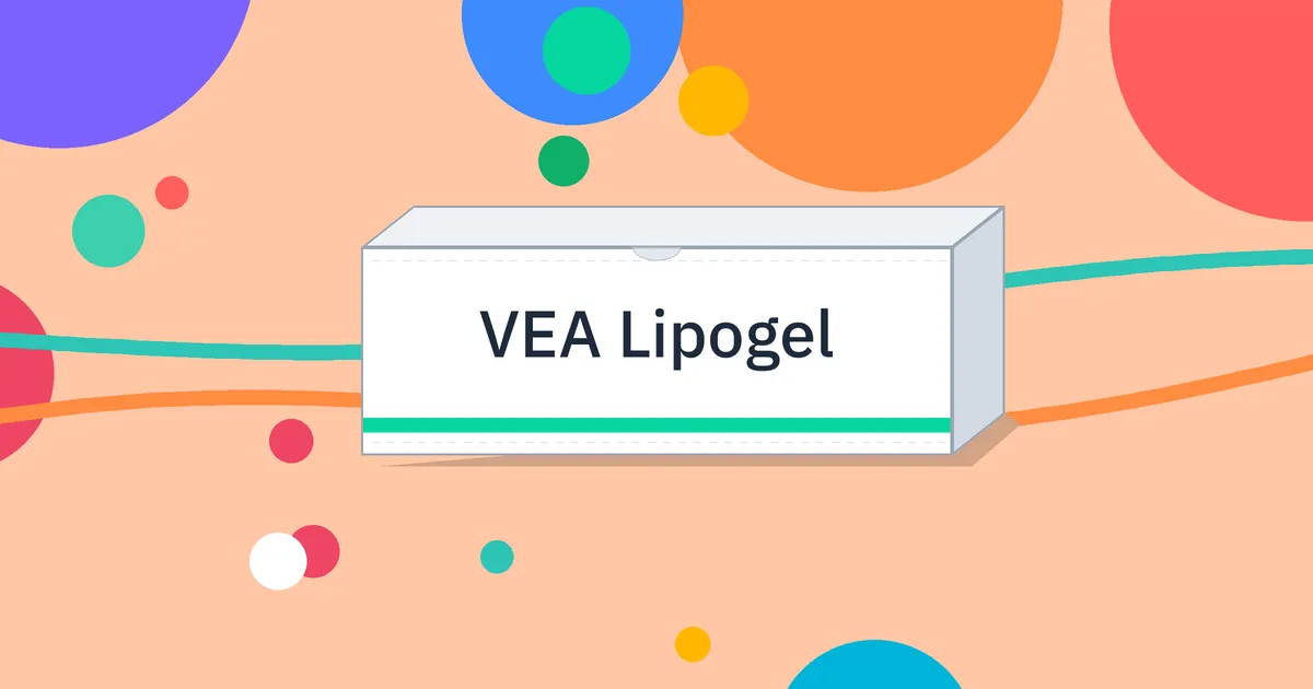 Symbolbild: Packung mit der Aufschrift VEA Lipogel (PZN 07035214) – Verfügbarkeit und Bezug in Apotheken in Frankfurt am Main