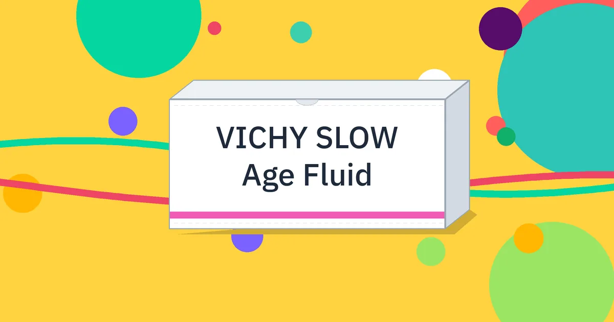 Symbolbild: Packung mit der Aufschrift VICHY SLOW Age Fluid (PZN 11851296) – Verfügbarkeit und Bezug in Apotheken in Frankfurt am Main