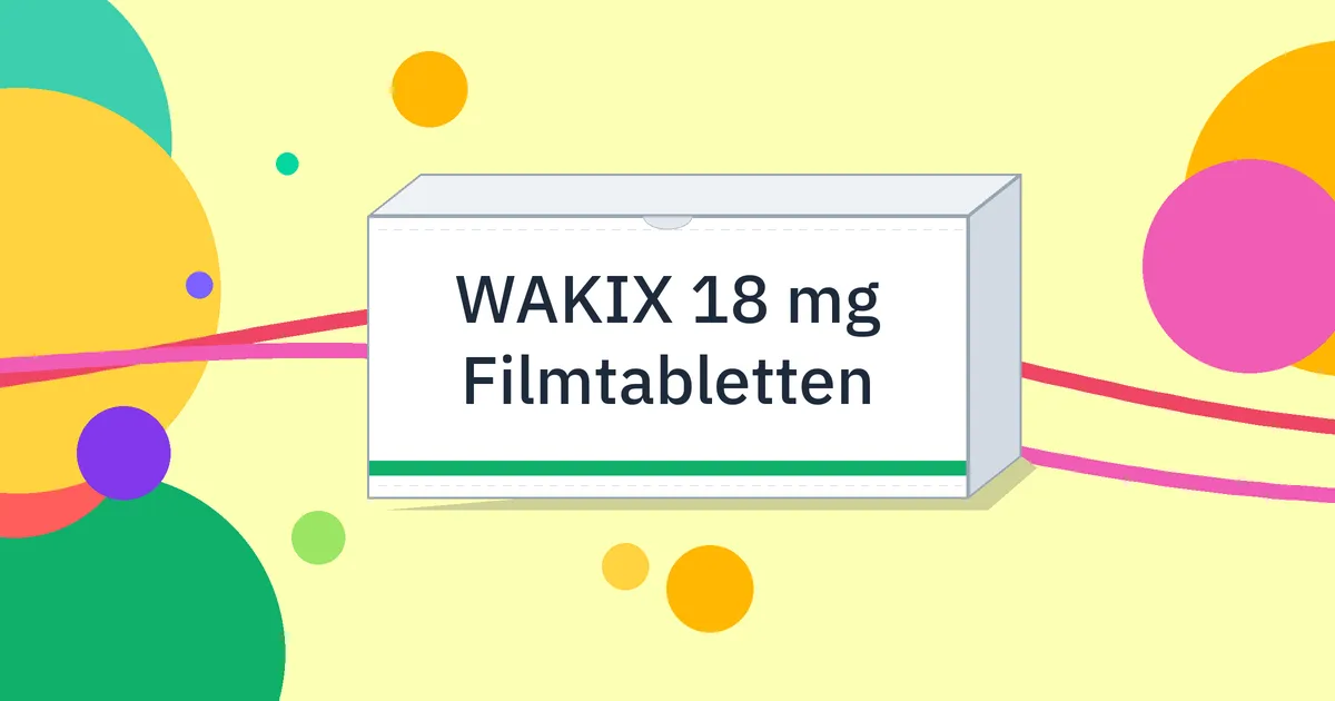 Symbolbild: Packung mit der Aufschrift WAKIX 18 mg Filmtabletten (PZN 16870281) – Verfügbarkeit und Bezug in Apotheken in Frankfurt am Main