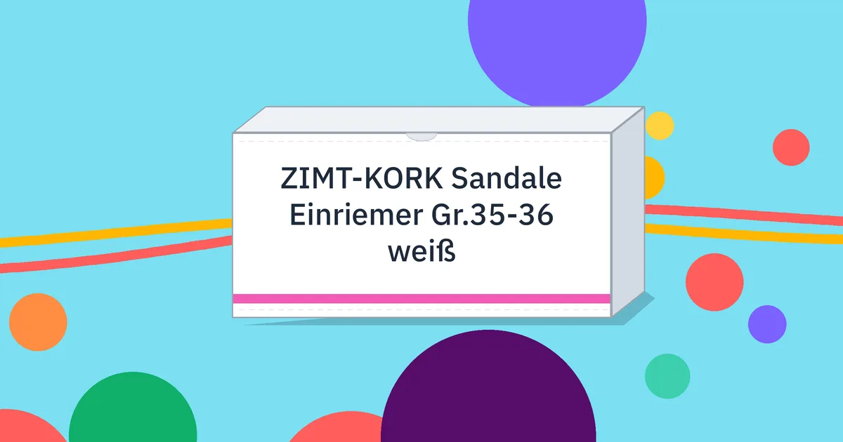 Symbolbild: Packung mit der Aufschrift ZIMT-KORK Sandale Einriemer Gr.35-36 weiß (PZN 19265356) – Verfügbarkeit und Bezug in Apotheken in Frankfurt am Main