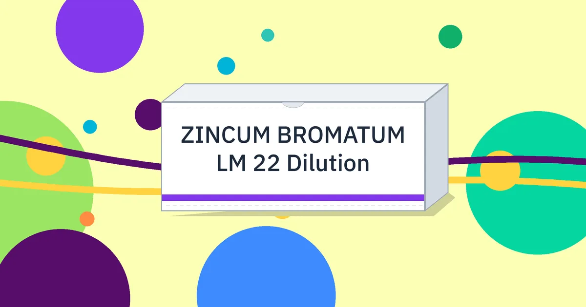 Symbolbild: Packung mit der Aufschrift ZINCUM BROMATUM LM 22 Dilution (PZN 13291619) – Verfügbarkeit und Bezug in Apotheken in Frankfurt am Main