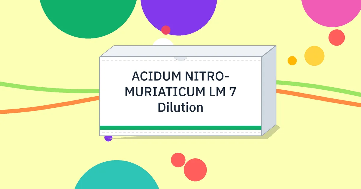 Symbolbild: Packung mit der Aufschrift ACIDUM NITRO-MURIATICUM LM 7 Dilution (PZN 13280001) – Verfügbarkeit und Bezug in Apotheken in Frankfurt am Main