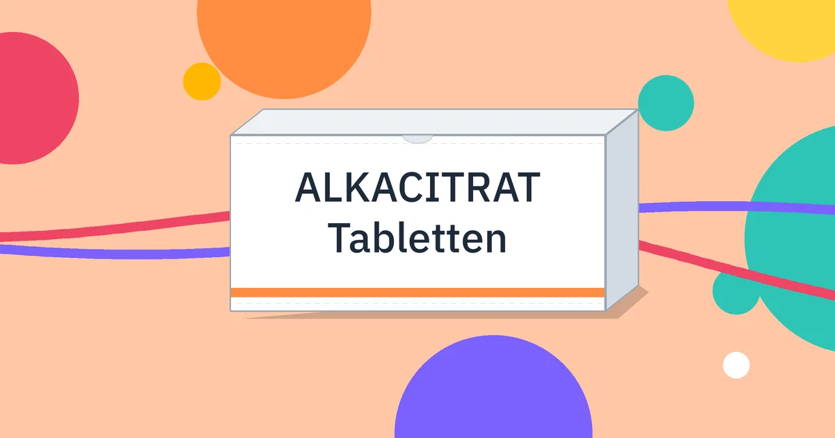 Symbolbild: Packung mit der Aufschrift ALKACITRAT Tabletten (PZN 10272716) – Verfügbarkeit und Bezug in Apotheken in Frankfurt am Main