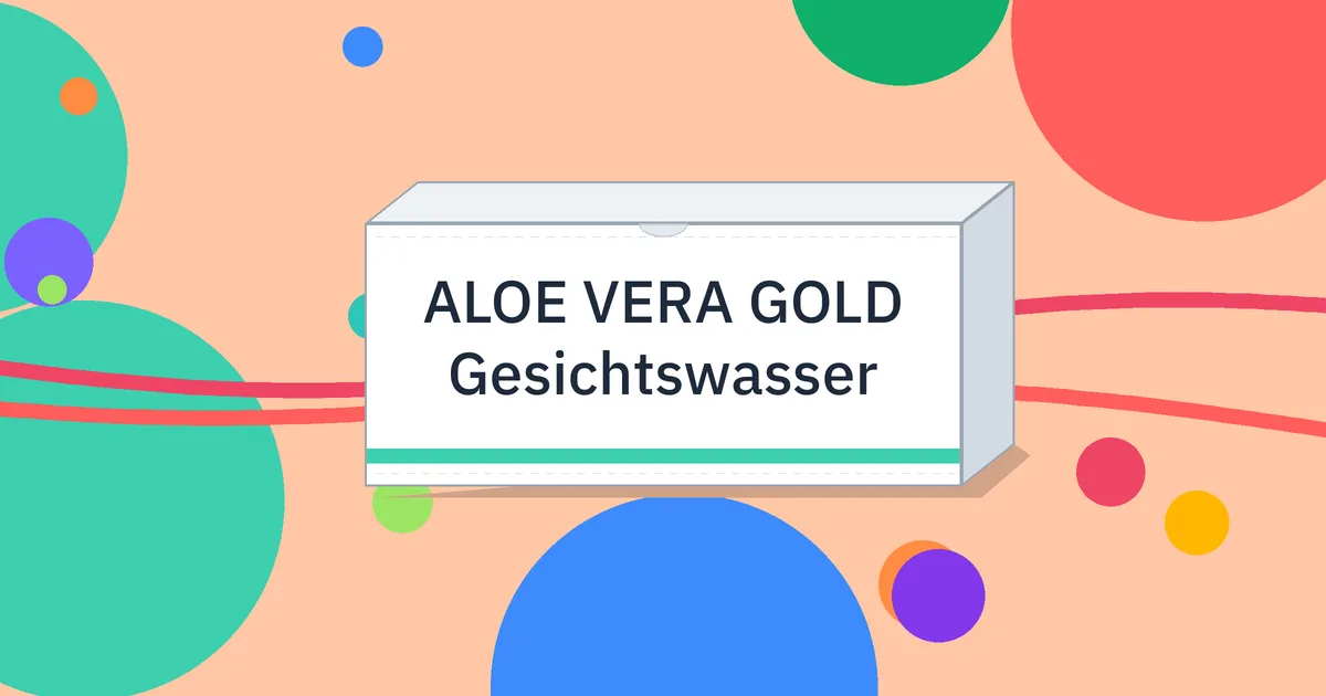 Symbolbild: Packung mit der Aufschrift ALOE VERA GOLD Gesichtswasser (PZN 17455638) – Verfügbarkeit und Bezug in Apotheken in Frankfurt am Main