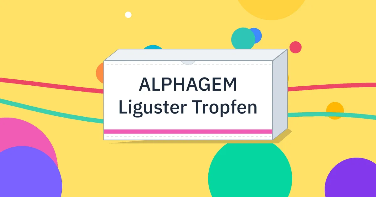 Symbolbild: Packung mit der Aufschrift ALPHAGEM Liguster Tropfen (PZN 20298119) – Verfügbarkeit und Bezug in Apotheken in Frankfurt am Main